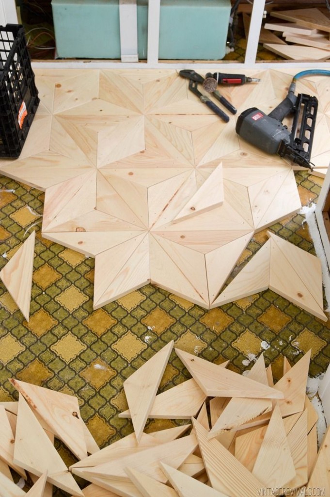 L'idée déco du dimanche : réaliser un parquet avec des triangles de ...